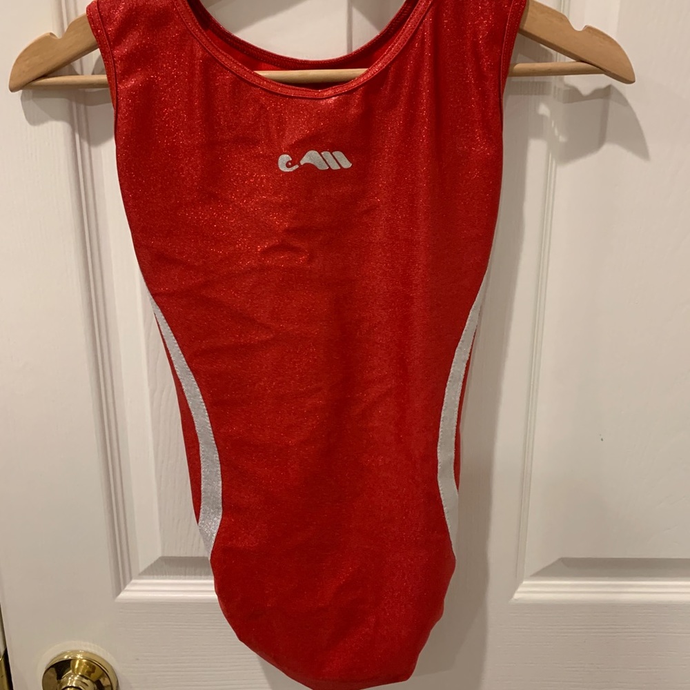 Red Gymnastics Leotard - Gem